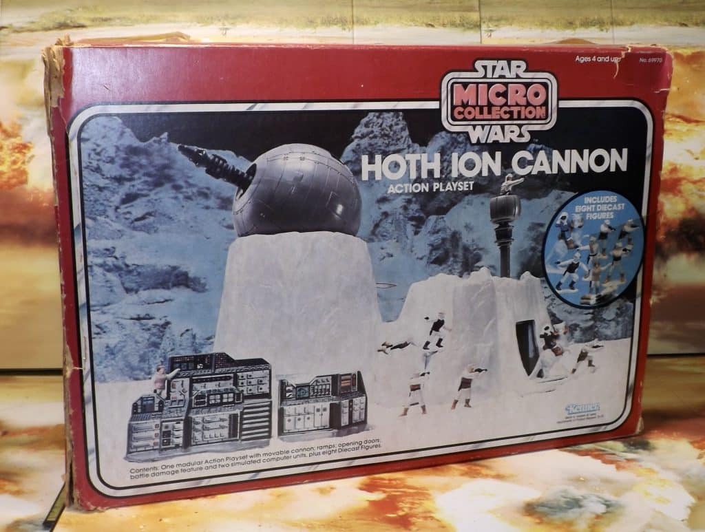 Vintage Star Wars Kenner Micro Collection Hoth Ion Cannon Action Playset