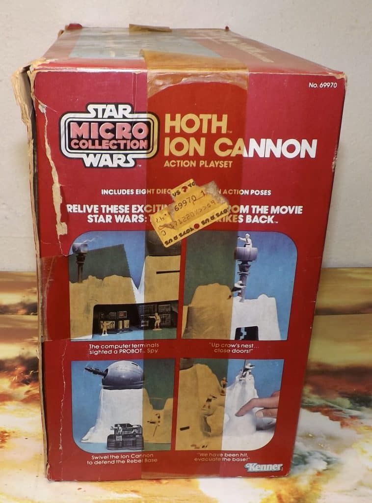 Vintage Star Wars Kenner Micro Collection Hoth Ion Cannon Action Playset