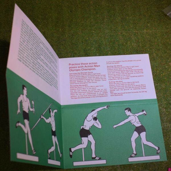Vintage Action Man 40th Sportsman Olympic Champion Manual Leaflet