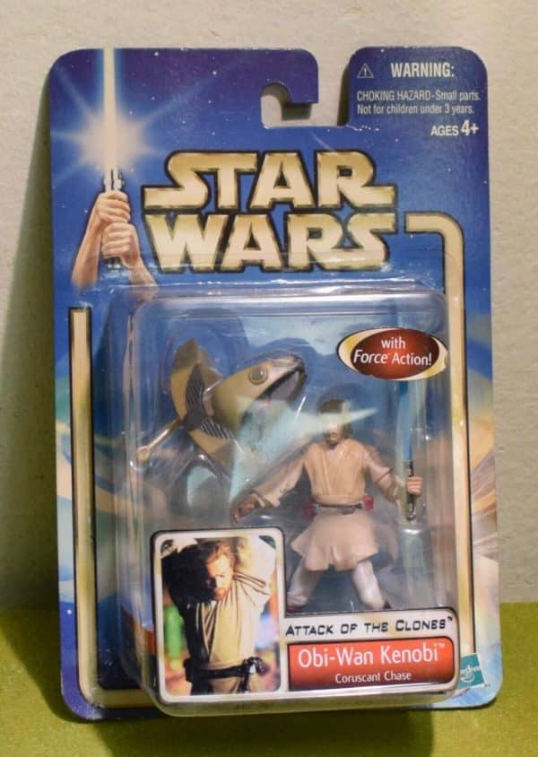 STAR WARS CARDED SAGA ATTACK OF THE CLONES AOTC OBI-WAN KENOBI ...