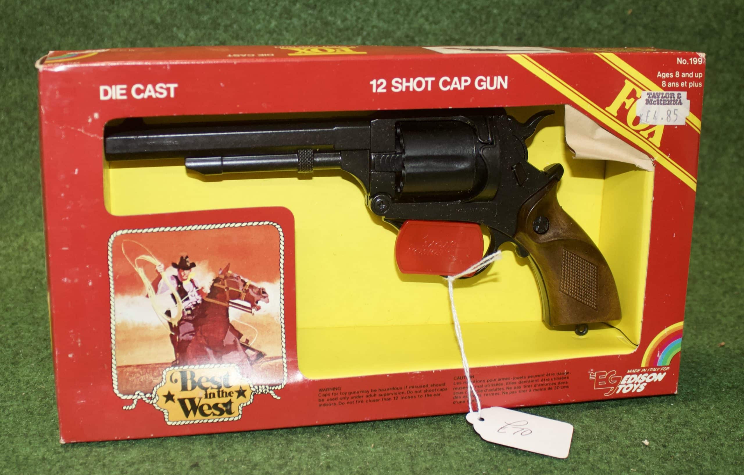 EG Edison Toys Best Of The West Die Cast 12 Shot Cap Gun Fox ...