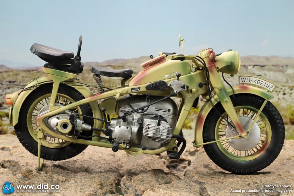 1/6 Scale Dragon In Dreams DID WWII German Zundapp KS 750 Motorcycle ...