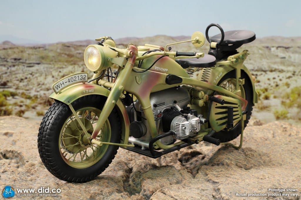 1/6 Scale Dragon In Dreams DID WWII German Zundapp KS 750 Motorcycle ...